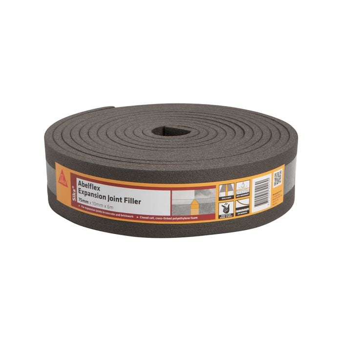 Sika 10 x 75mm 6m Abelflex Expansion Joint Filler Foam - Bunnings Australia