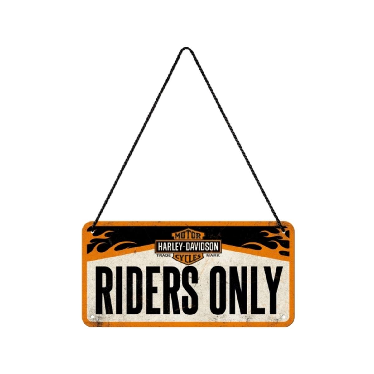 Nostalgic-Art Hanging Sign Harley-Davidson Riders Only - Bunnings Australia