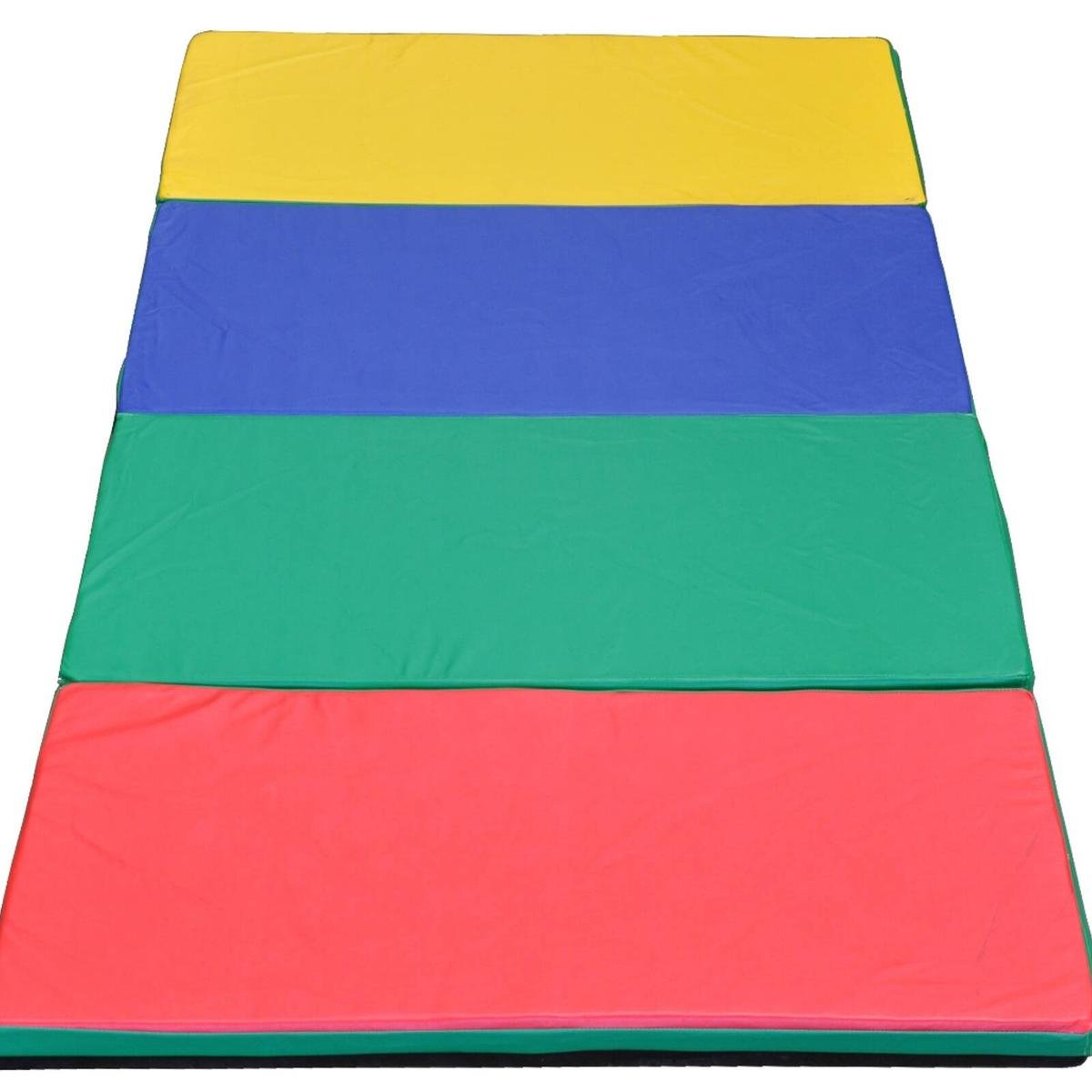 Large 240cm x 120cm x 5cm Gymnastics Folding Gym Exercise Yoga Mat ...