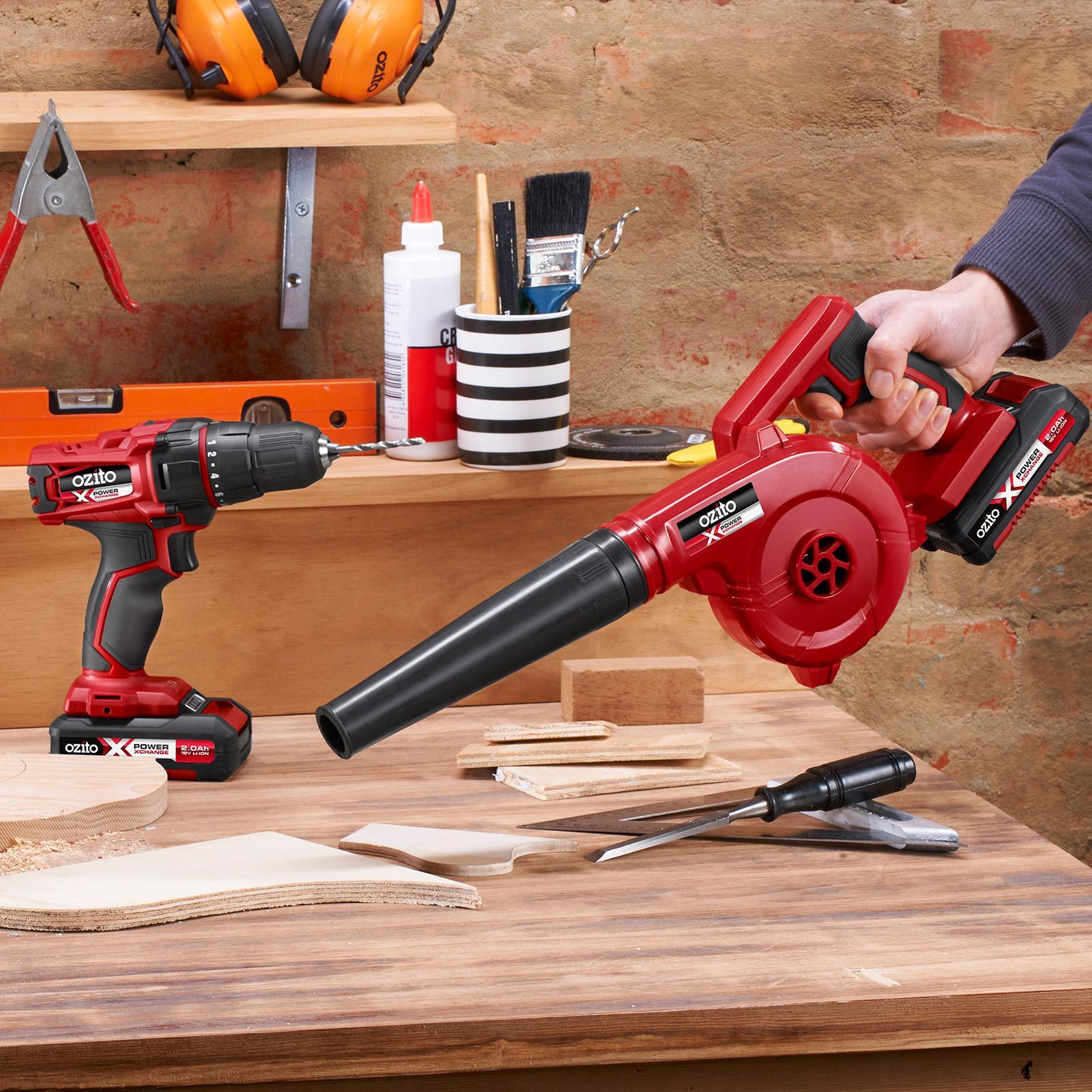 Ozito PXC 18V Workshop Blower And Inflator Skin Only Bunnings Australia