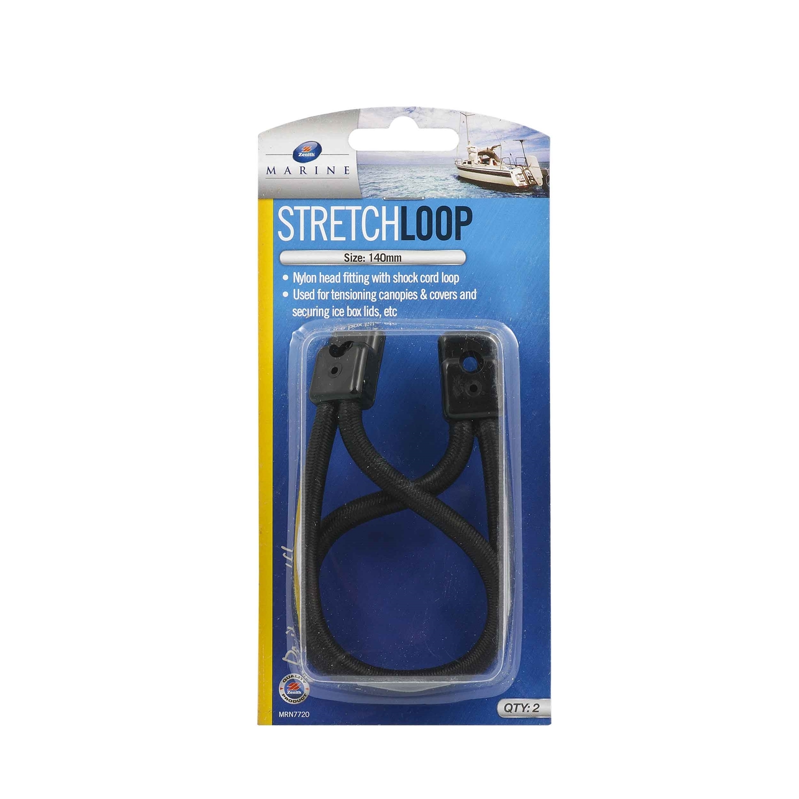 Zenith 140mm Black Stretch Loop 2 Pack Bunnings Australia