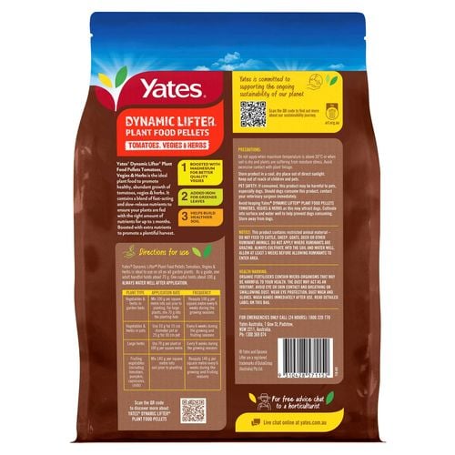 Yates 3kg Dynamic Lifter Plant Food Pellets Tomatoes, Vegies & Herbs ...