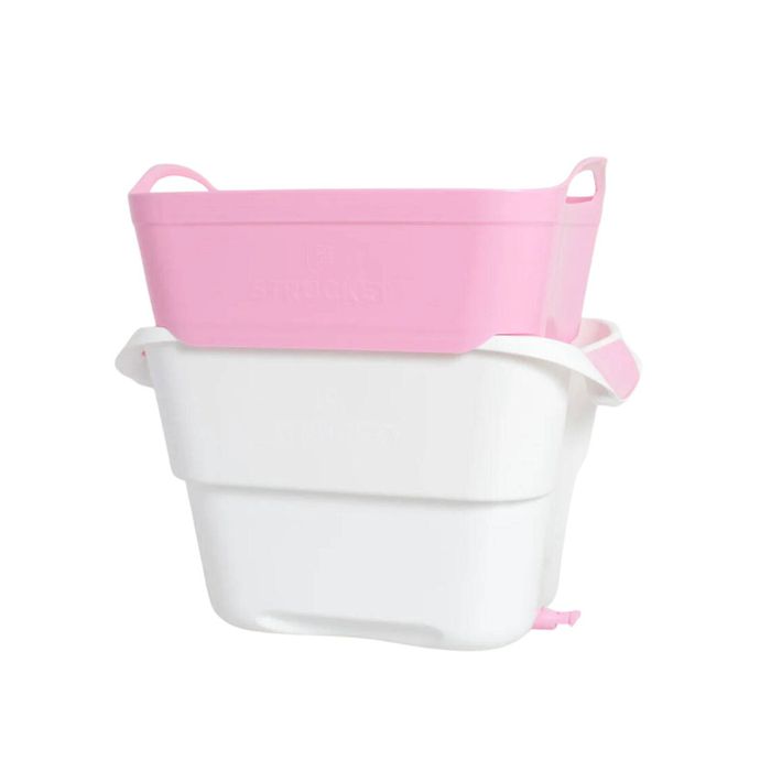 Strucket 19Ltr Interlocking Strainer Bucket Pink - Bunnings Australia