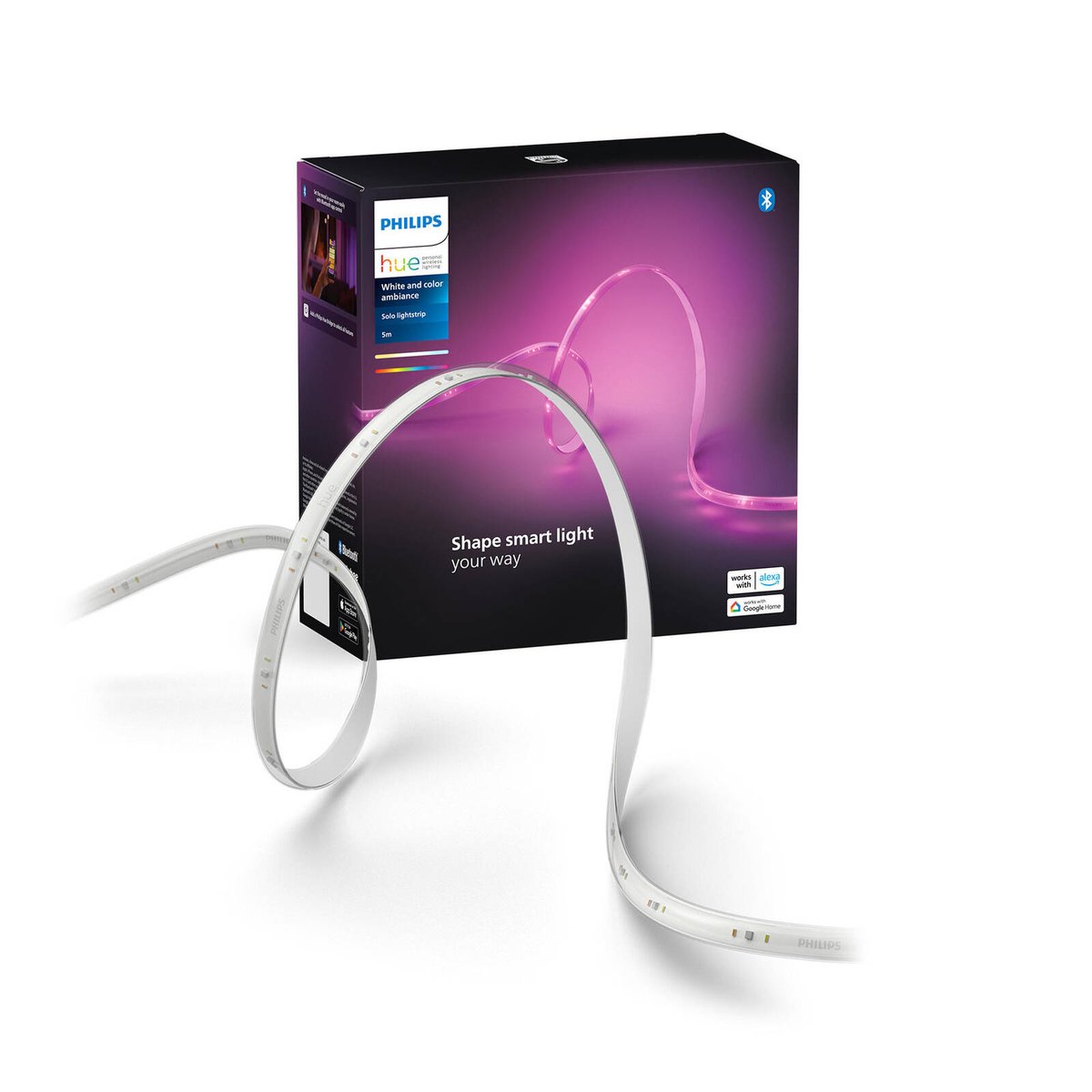 Philips 5m Hue Light Strip LED 1700Lm Colour Smart Light - Bunnings ...