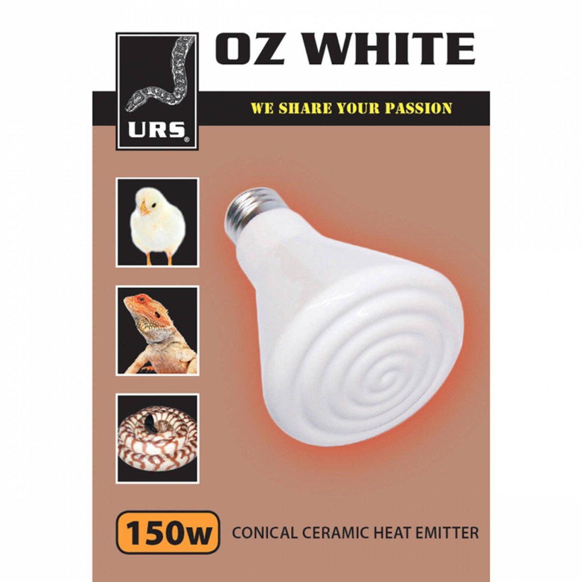 Urs Oz White Ceramic Globe Infrared Heat Emitter 150w - Bunnings Australia