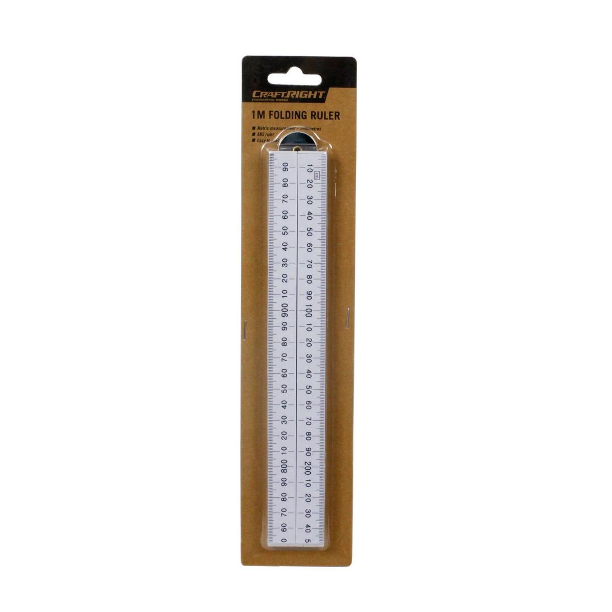 Craftright 1m Metric Folding Ruler - Bunnings New Zealand