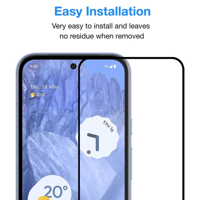 2 Pack MEZON Google Pixel 8a (6.1") Full Cover Tempered Glass Screen ...