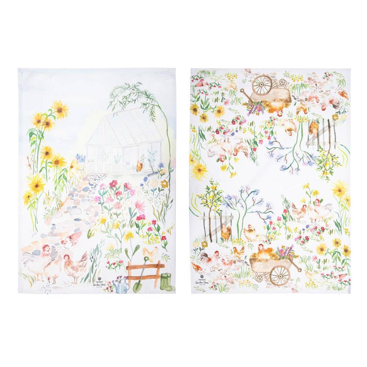 Ashdene Garden Hens Set Of 2 Kitchen Towels - Bunnings Australia