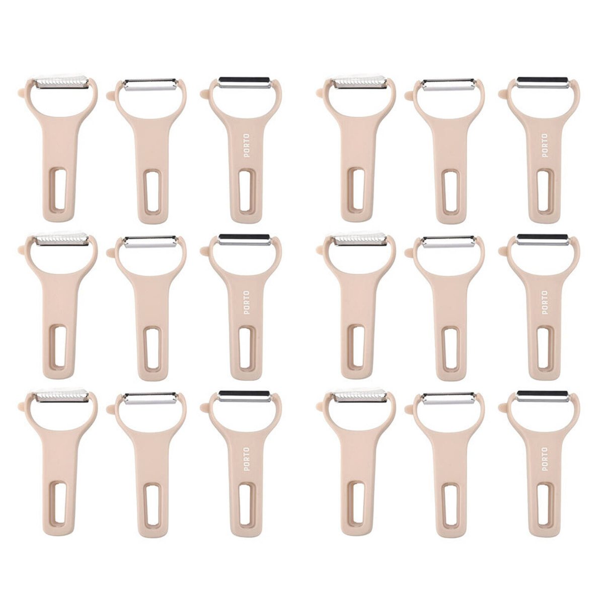 6PK 3pc Porto Zest Stainless Steel/Plastic 13cm Peeler Set - Bunnings ...