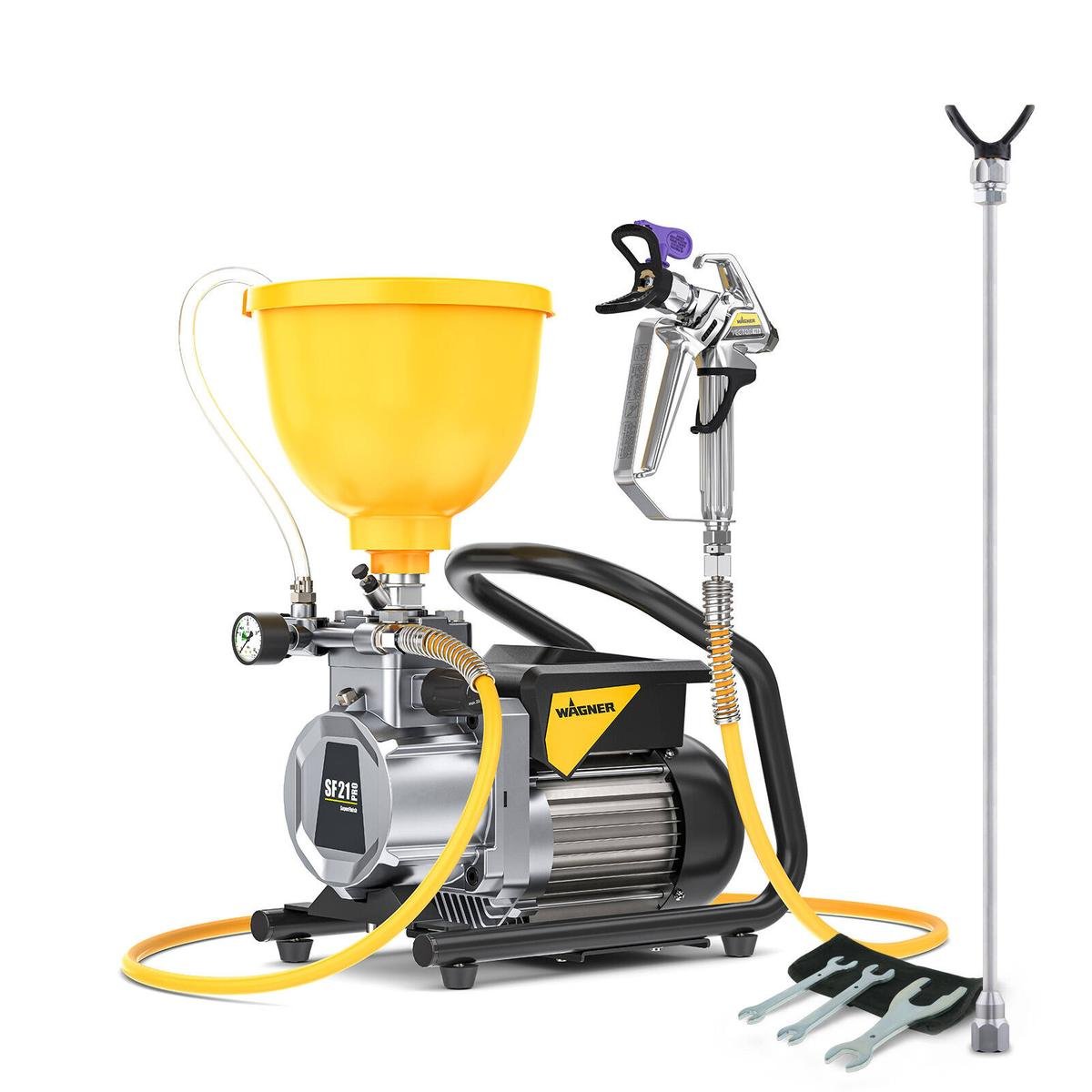 Wagner SF21 Pro Paint Sprayer Hopper System Plus - Includes 24" Spray ...