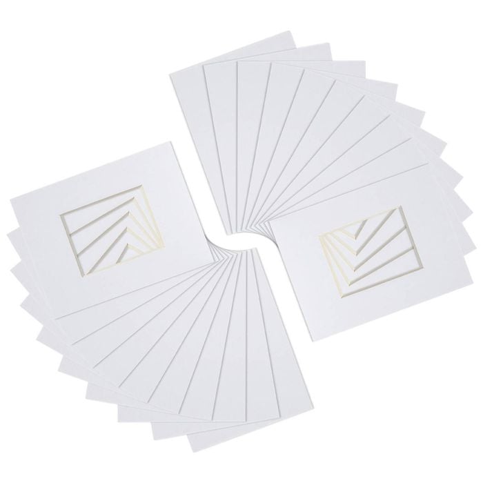 Nicola Spring A4 Frame Picture Mounts - for A5 (6" x 8") Image - Pack ...