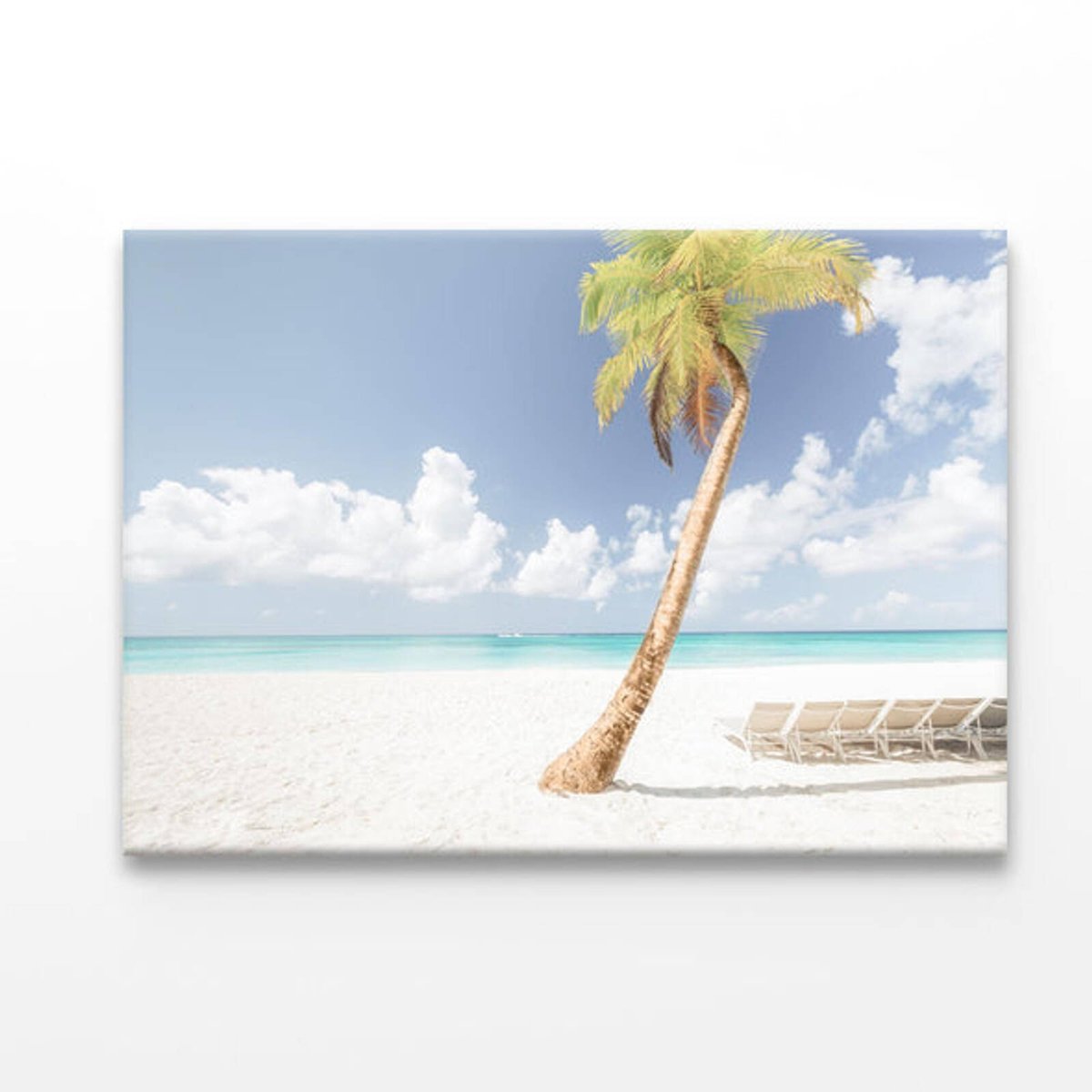 Coconut Tree in Beach Print 100% Australian Made 50 x 40cm (Acrylic ...