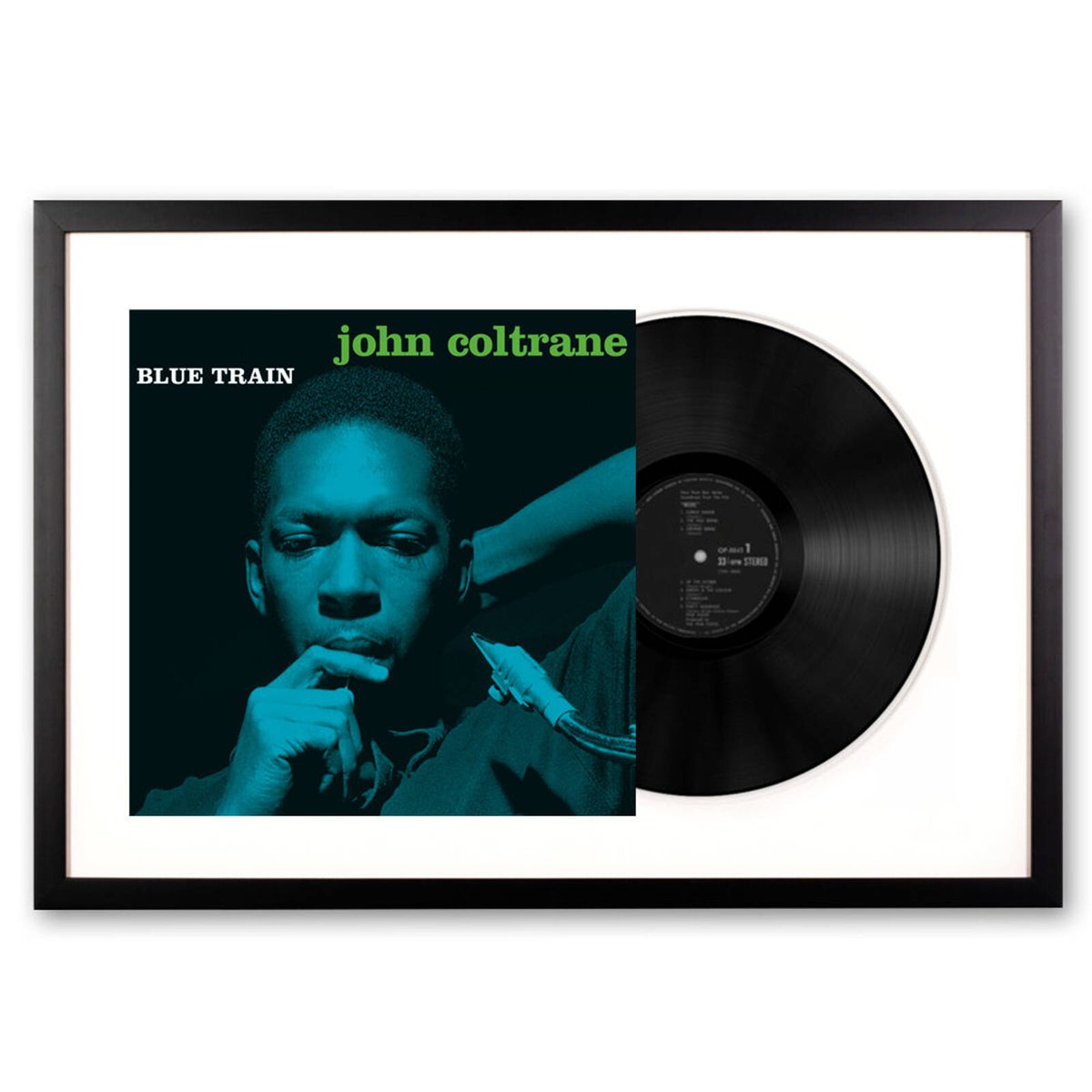 Framed John Coltrane Blue Train Vinyl Album Art - Bunnings Australia