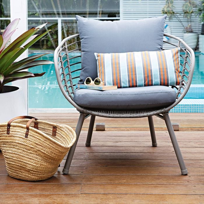 Marquee Bayfield Wicker Half Egg Chair - Bunnings New Zealand