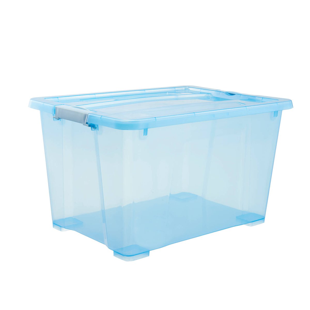 All Set 30L Blue Translucent Modular Storage Container - Bunnings New ...