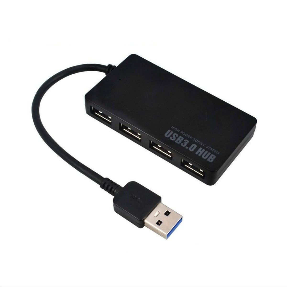 Multi USB 3.0 Hub 4 Port High Speed 5 Gbps Slim Compact Expansion Smart ...