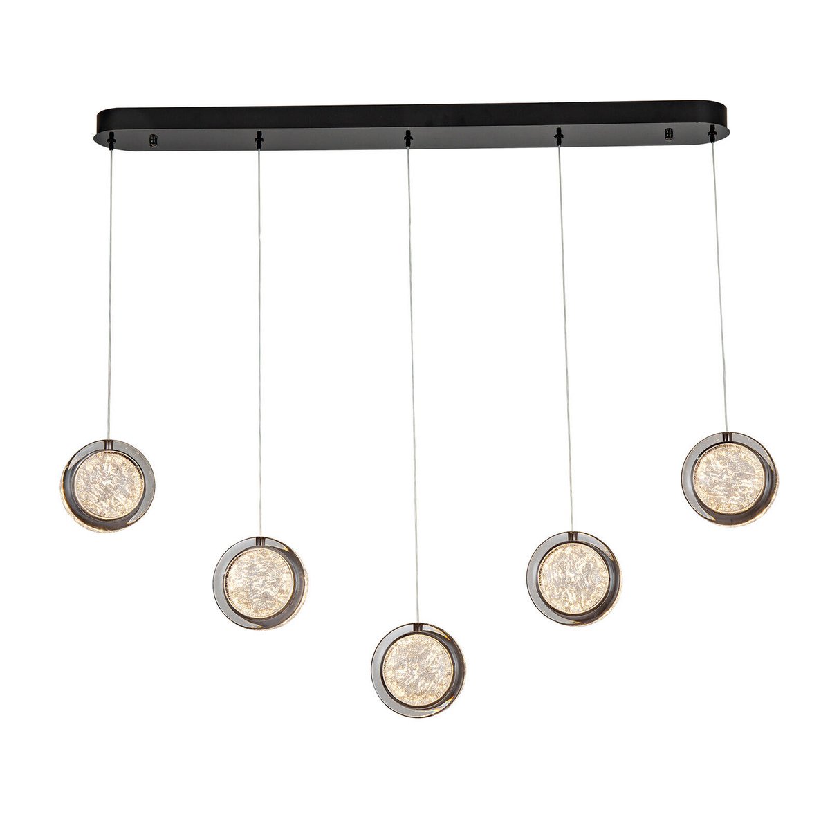 Vencha Yoyo 5 Light Bar Tri-Colour LED Pendant - Black - Bunnings Australia
