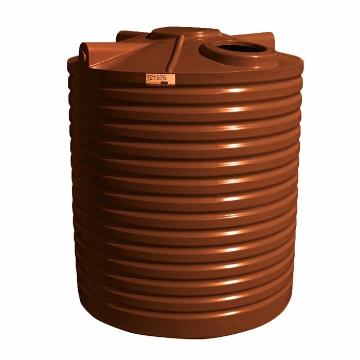 Clark Tanks 5000L Tall Round Poly Water Tank - Heritage Red - Bunnings ...