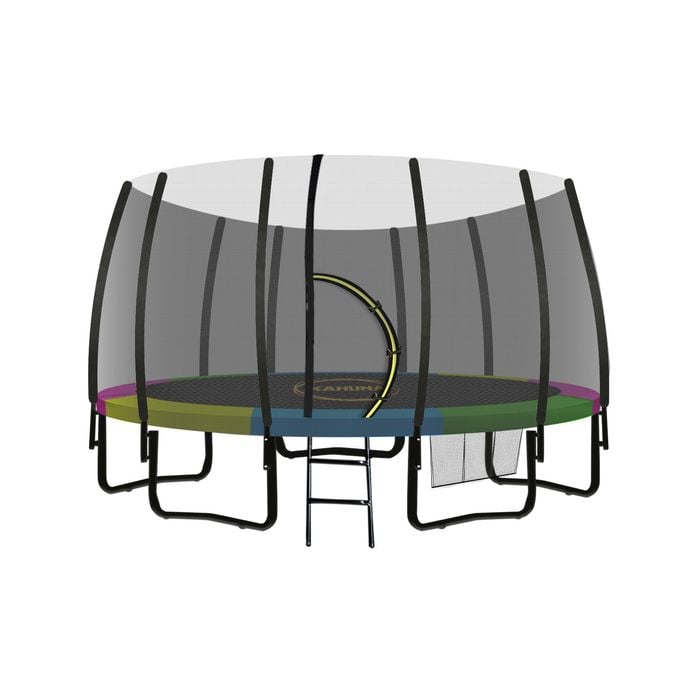 Kahuna 12ft Twister Springless Trampoline - Rainbow - Bunnings Australia