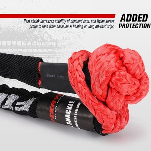 Fieryred 15T Soft Shackle + 8T Recovery Snatch Ring Recovery Kit ...