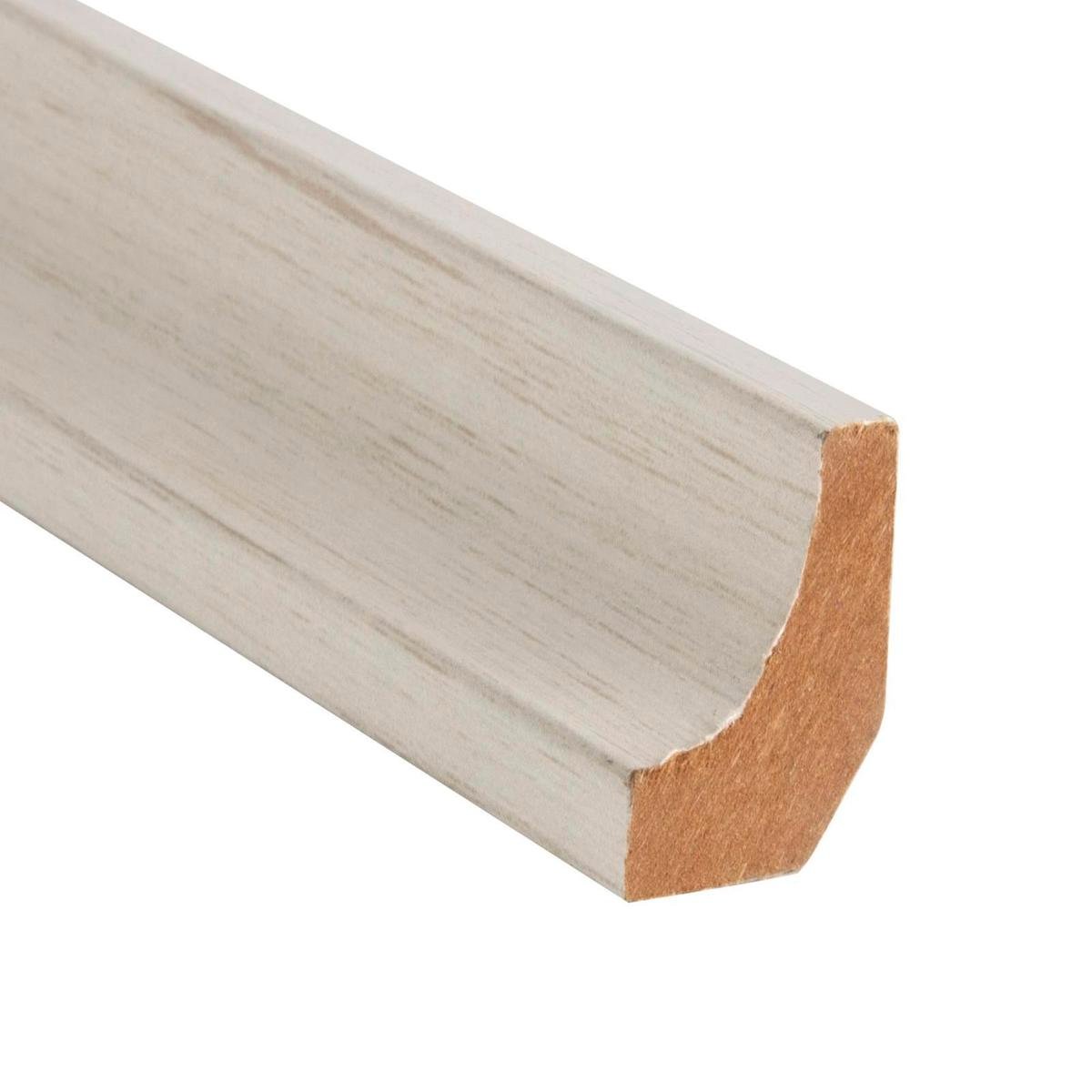 Hanwood 2.4m Beige Oak Vinyl Wrap Floating Floor Scotia Trim - Bunnings ...