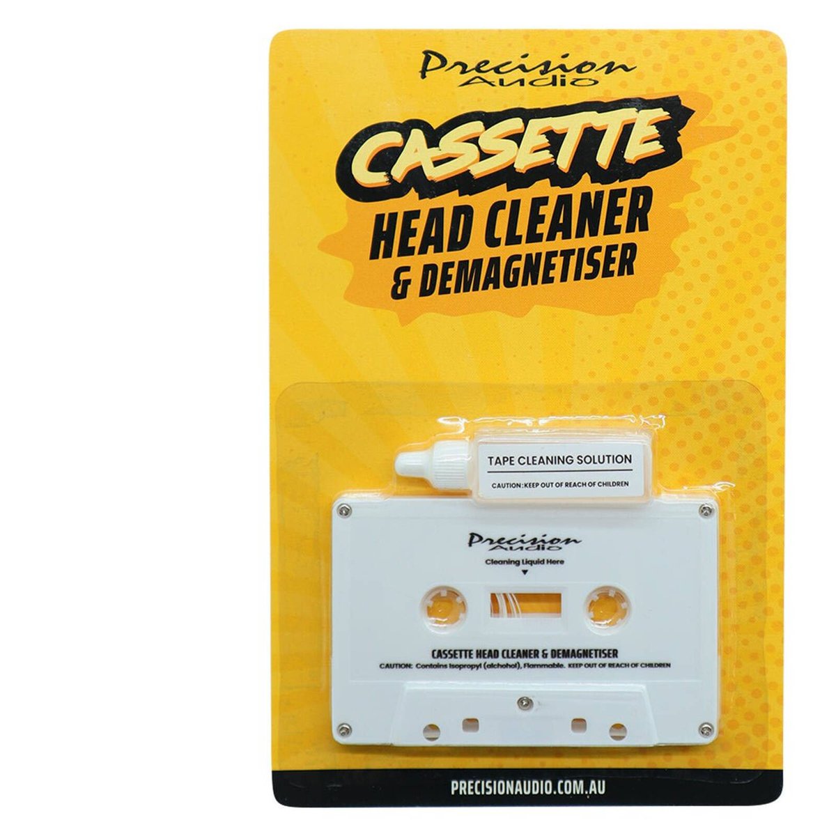 Precision Audio Cassette Head Cleaner & Demagnitiser - Bunnings Australia