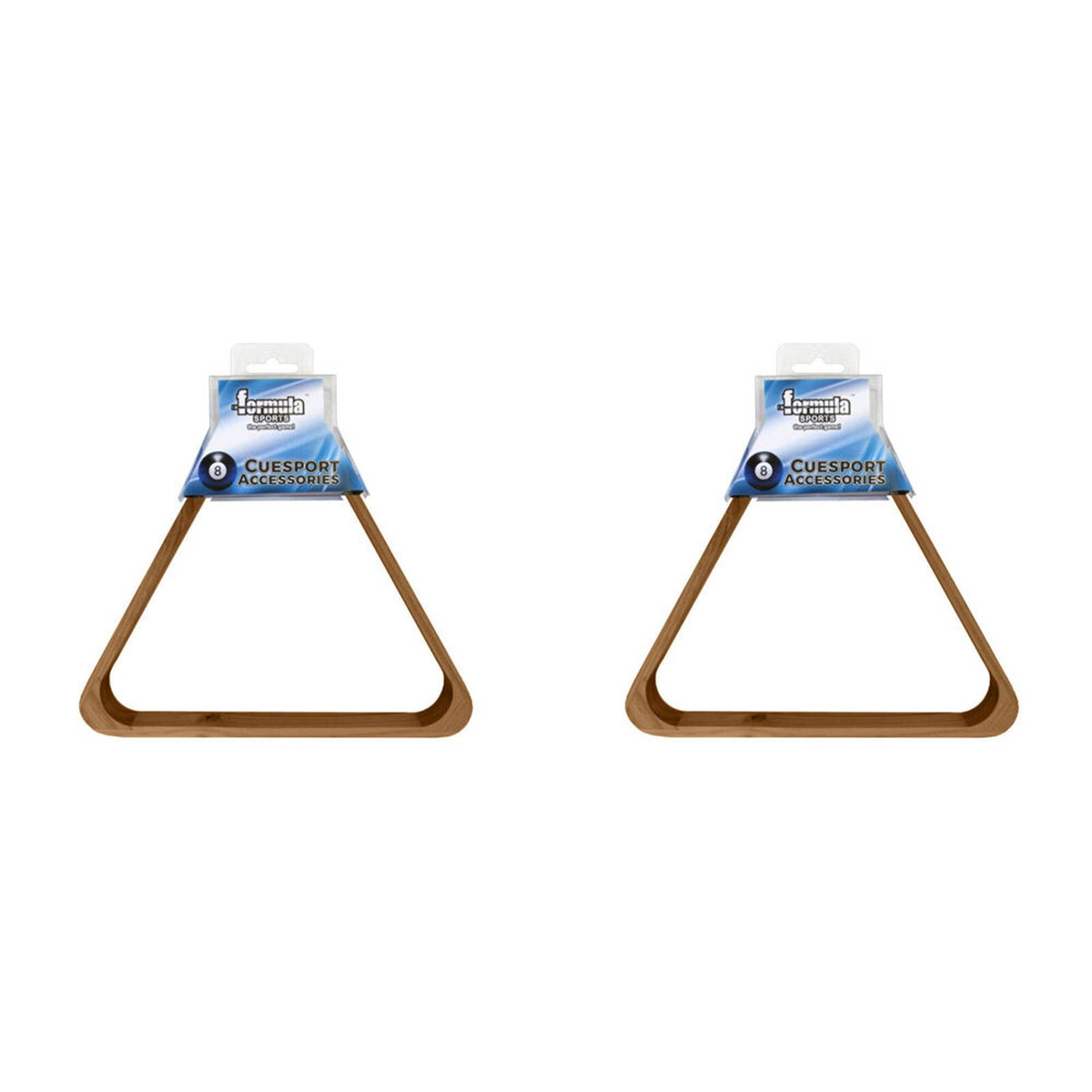 2PK Formula Sports 15 Ball Rack Wooden Pool/Billiards Triangle - Brown ...