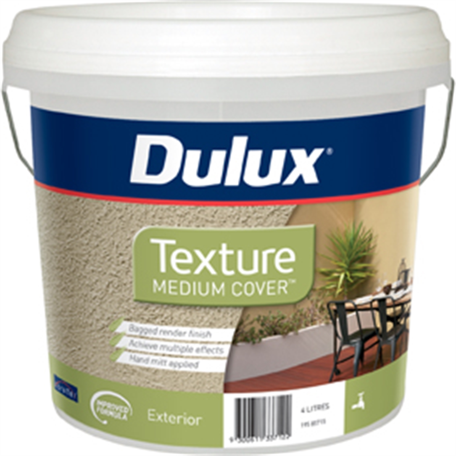 Dulux 4L Medium Texture Exterior Paint 4L Bunnings Australia
