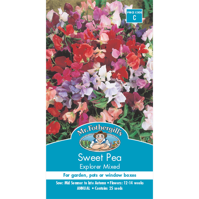 Mr Fothergill's Sweet Pea Explorer Flower Seeds - Bunnings Australia
