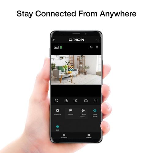 Orion Grid Connect Smart 1080p HD White Pan and Tilt Security Camera ...