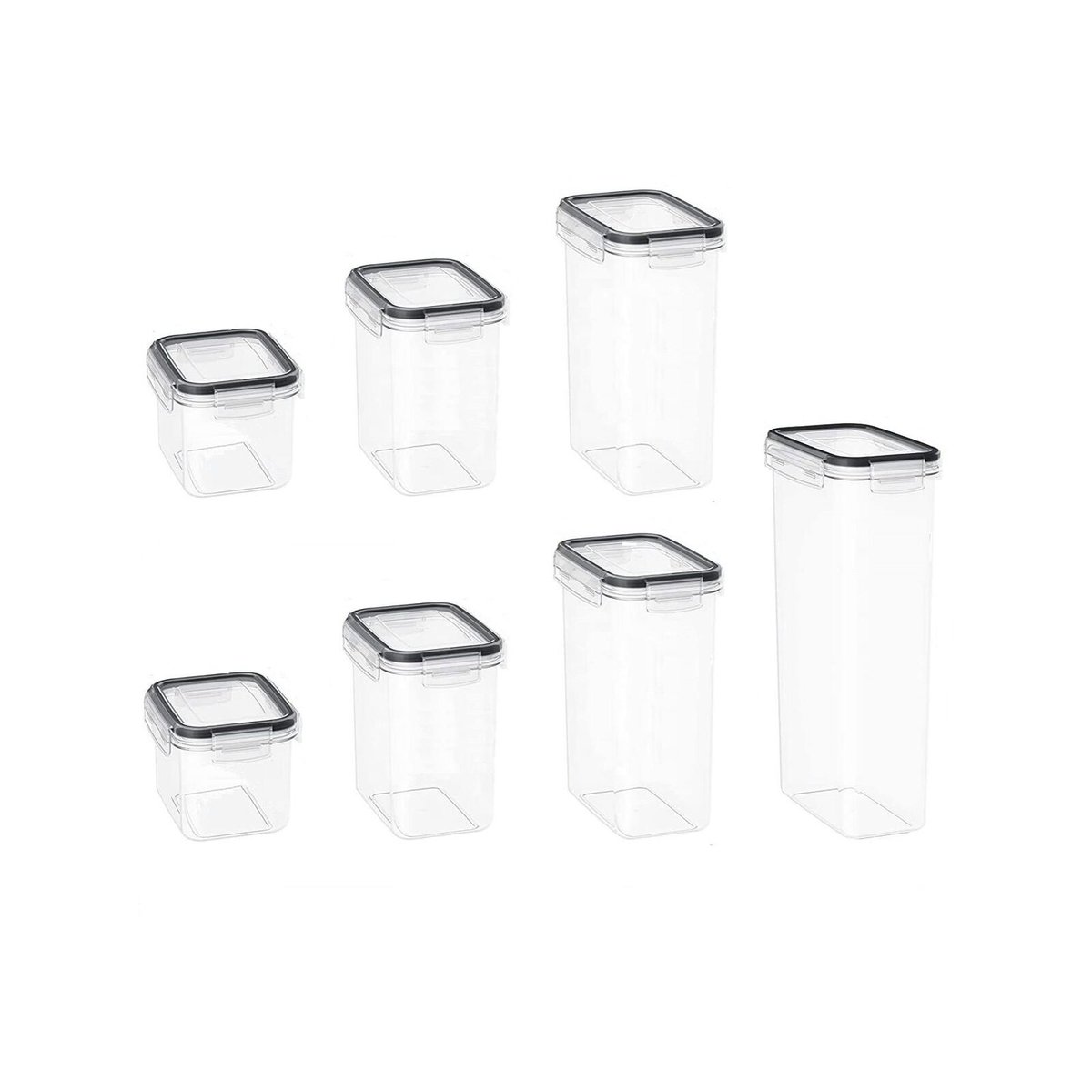 Vikus Food Containers, 7 Pieces (black) - Bunnings Australia