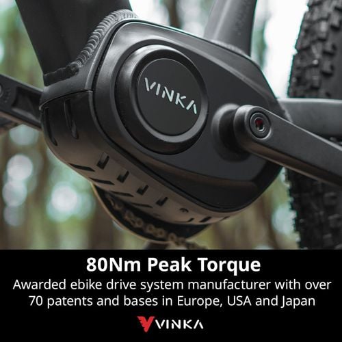 Valk Cyclone 7+ Electric Mountain Bike Mid-drive Hardtail Emtb, Medium ...