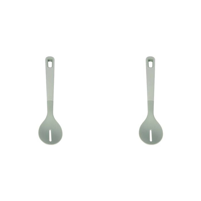 2PK eKu Upcycle Soft Grip Slotted Spoon - Avocado Green - Bunnings Australia