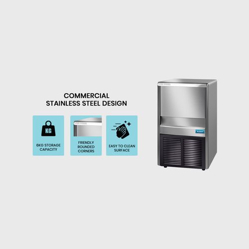 POLYCOOL IM-75L Automatic Commercial Ice Machine Maker, 45kg/24 hr ...