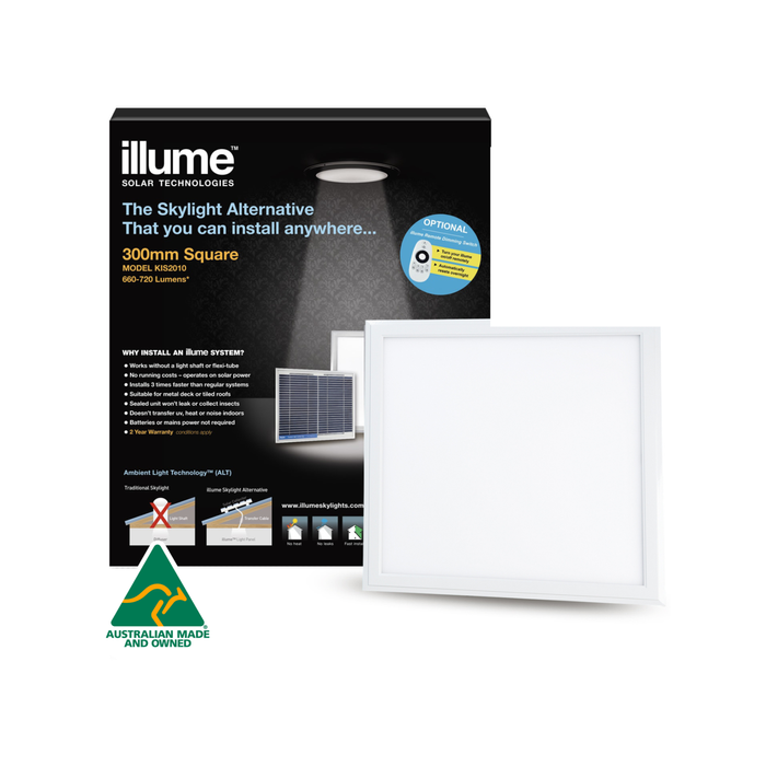 illume 300mm Square Flush Mount Skylight Alternative - Bunnings Australia