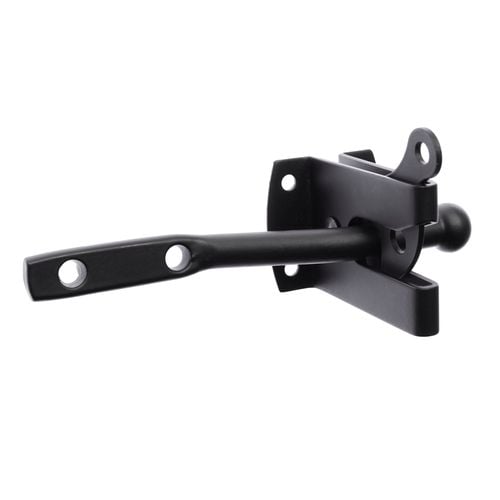 Zenith Matte Black Improved Gate Latch - Bunnings Australia