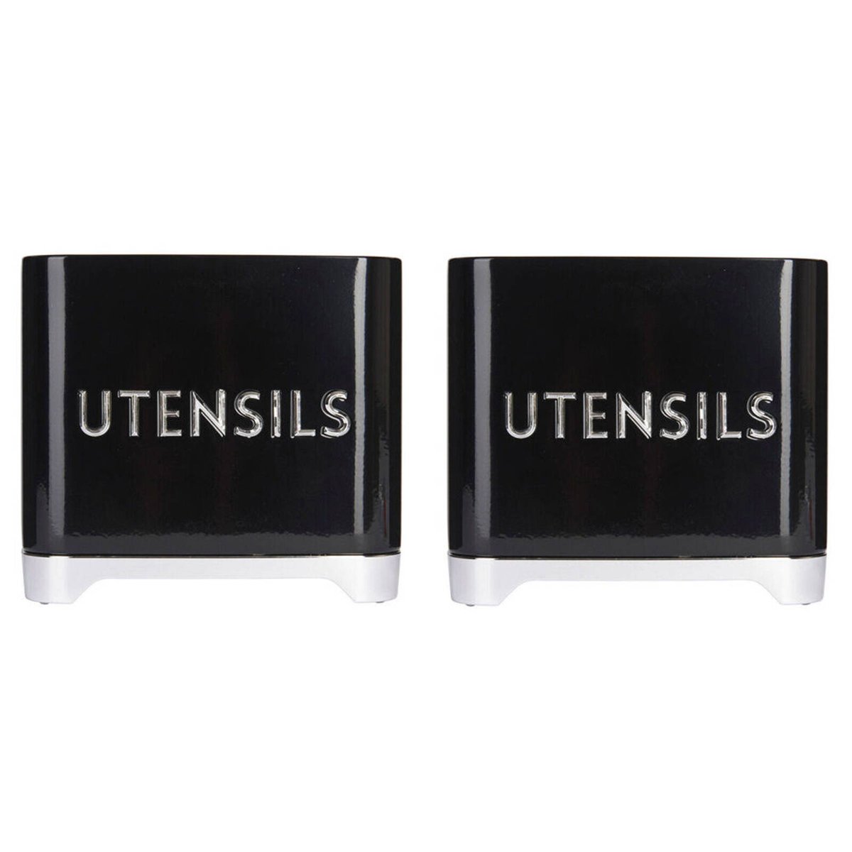 2PK Kitchen Craft Lovello Carbon Steel Utensil Tin Holder Kitchen Rack ...