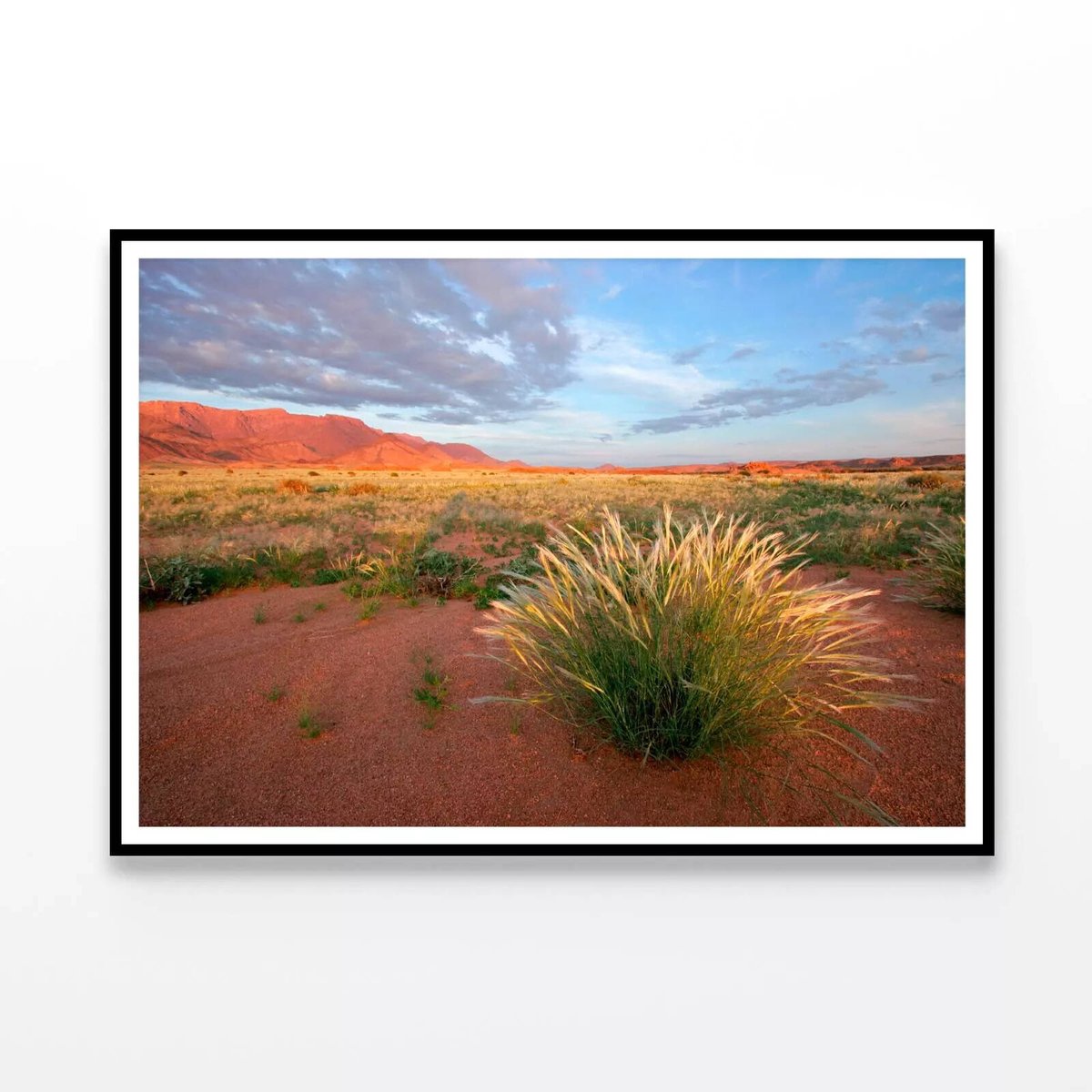 Grassland with Mountains Print 100% Australian Made 90x60cm (Poster ...