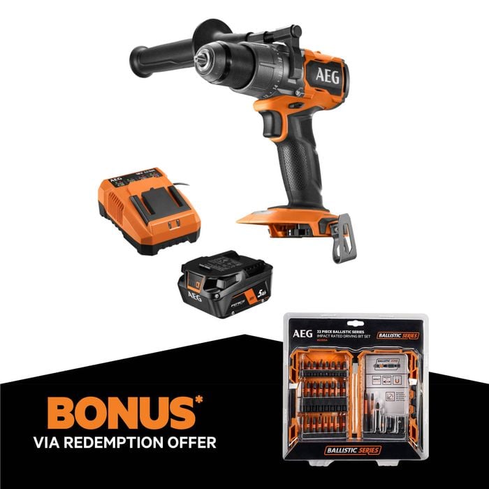 AEG 18V Brushless Hammer Drill Kit - Bunnings Australia