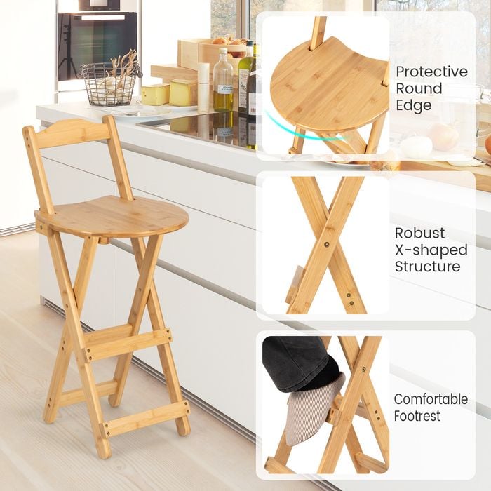 Timber folding bar and stools bunnings store