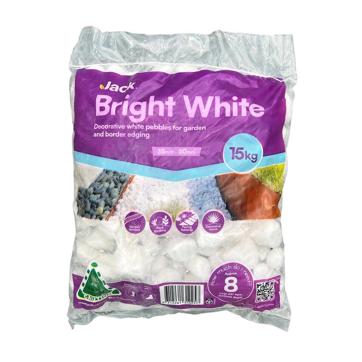 Jack 35-50mm Bright White Decorative Pebble - Bunnings New Zealand