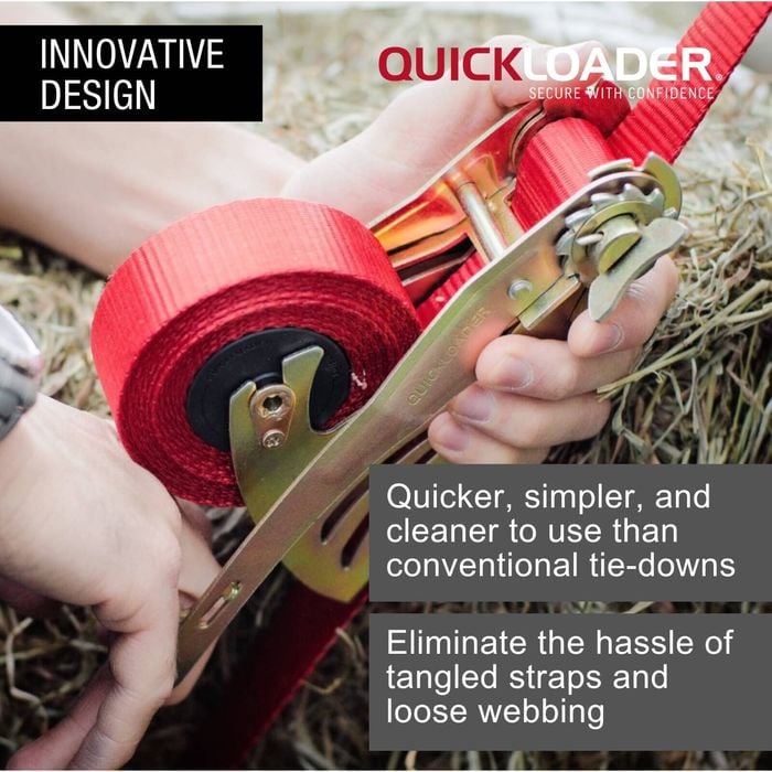 Quickloader Retractable Ratchet Strap Tie Down 5m X 35mm 1000kg - 2 ...