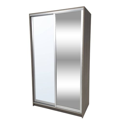Bedford 1150mm 2 Door Sliding Robe Bundle with White and Mirror Glass ...