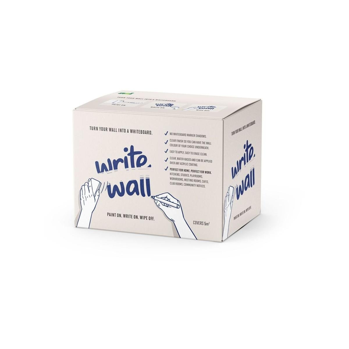 A&I Coatings 750ml White Board Write Wall Paint Kit - Bunnings Australia