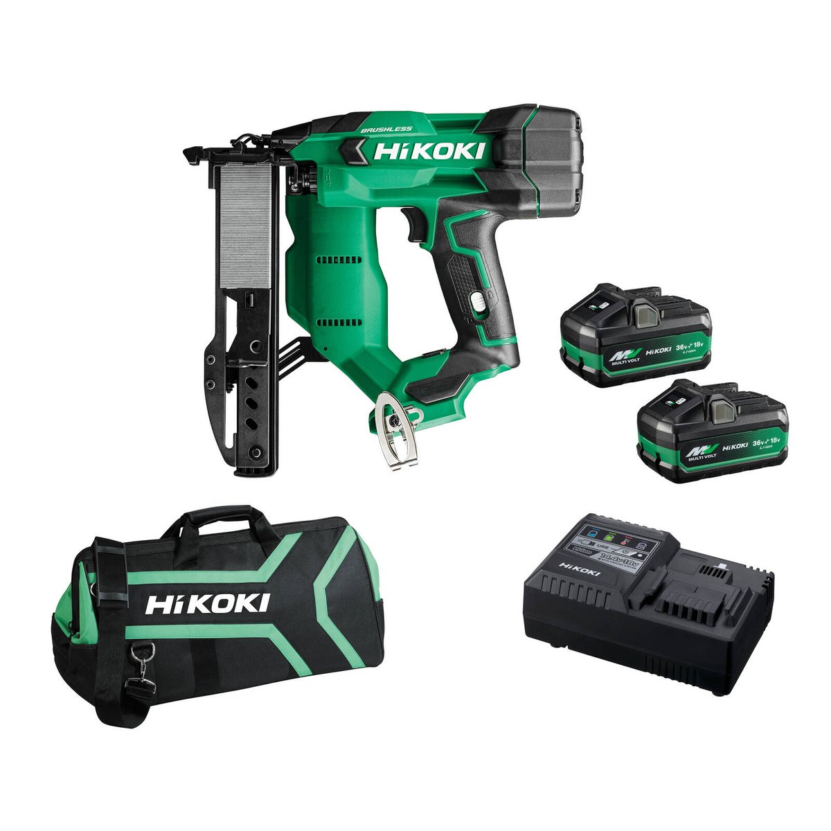 HIKOKI 18V Gasless 18G Stapler Kit N1804DAHMZ - Bunnings Australia