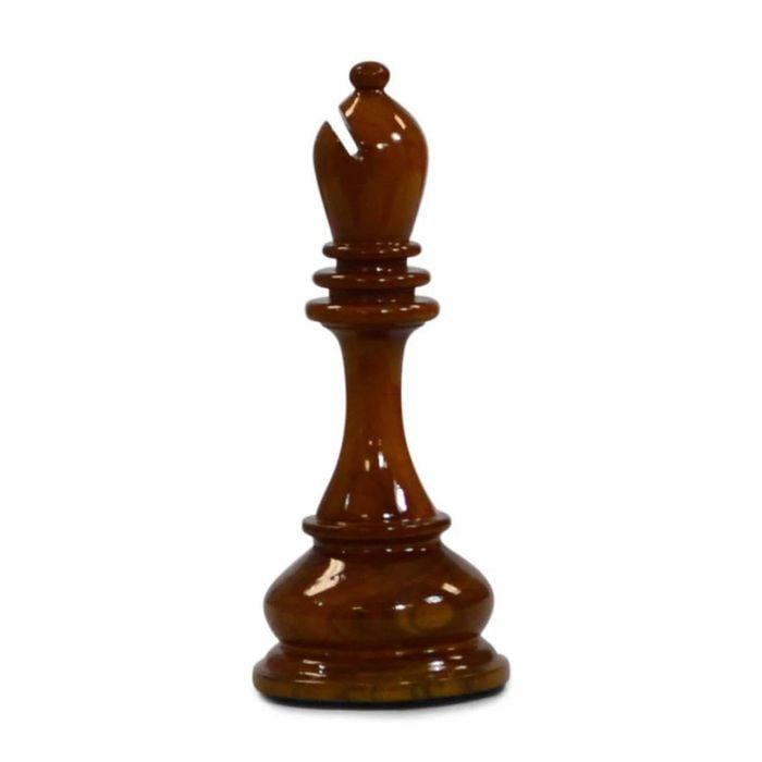 Yardgames 20cm (8 Inch) Handmade Teak Chess Pieces. Play Queens Gambit ...