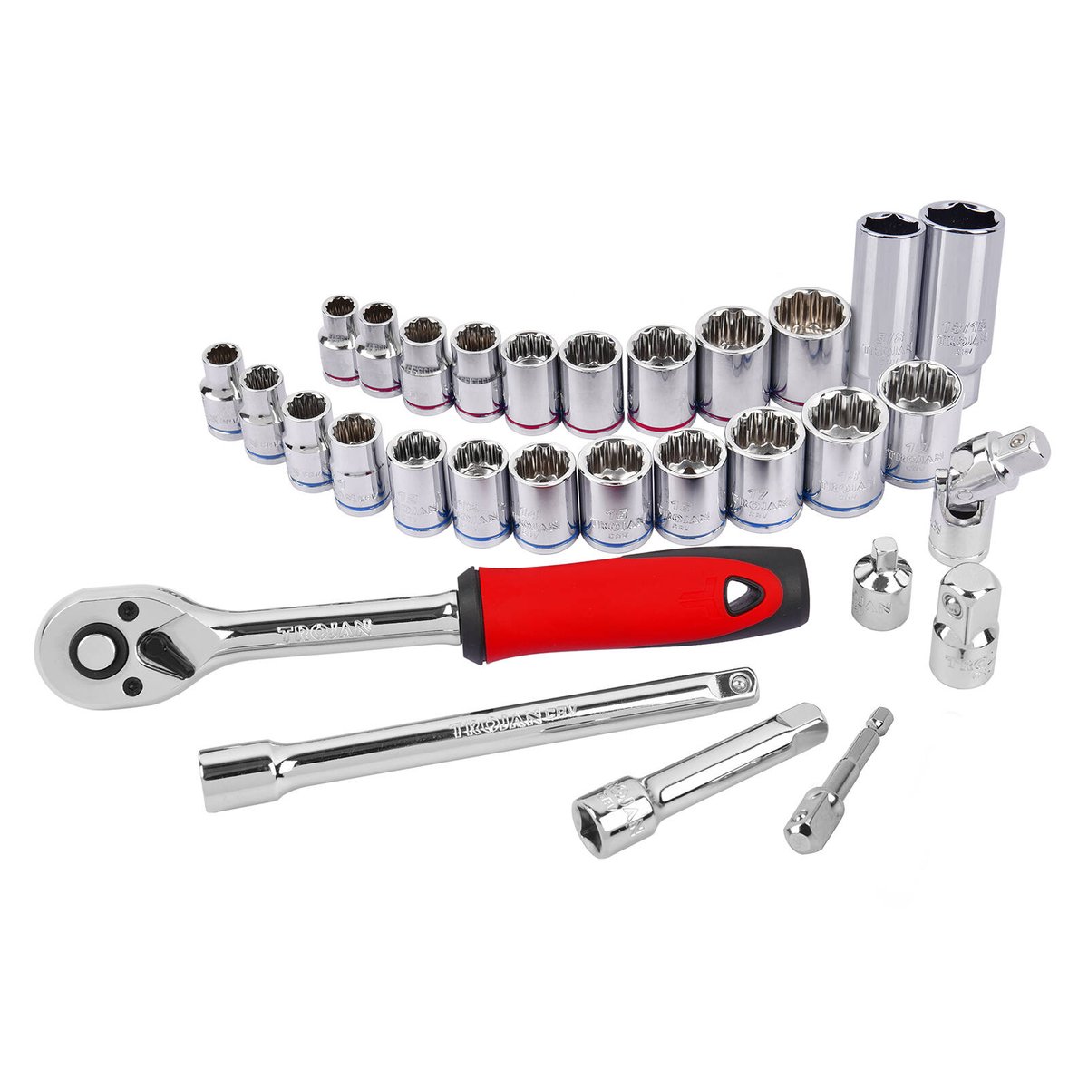 Trojan 30PC 3/8 Socket Set Tin - Bunnings New Zealand