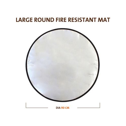 Jumbuck 90cm Round Fire Resistant Mat - Bunnings Australia