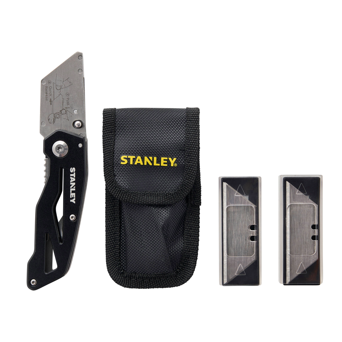 Stanley Folding Knife with Pouch STHT10855-0 - Bunnings Australia