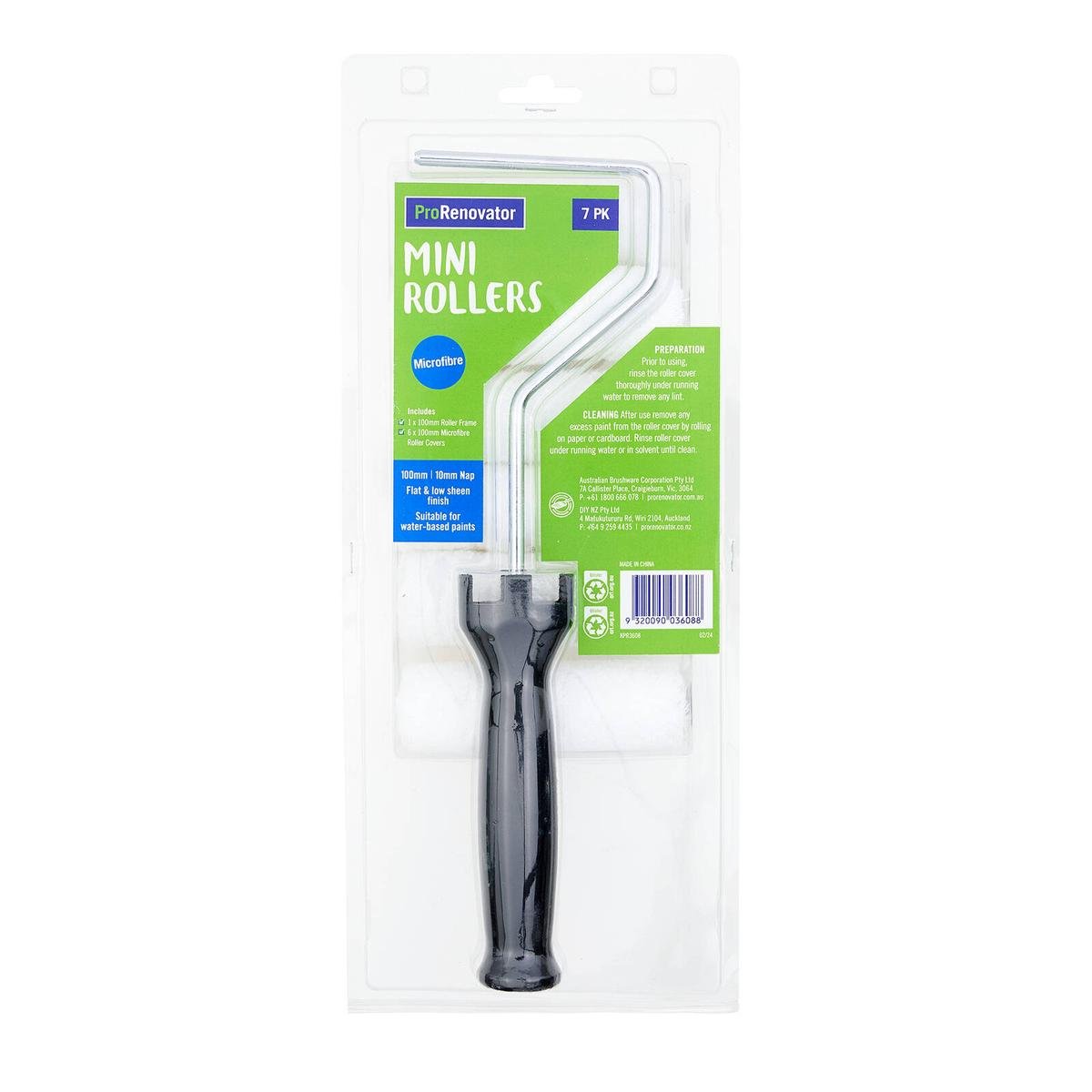 Pro Renovator 100mm Microfibre Mini Roller Set - 7 Pack - Bunnings New ...